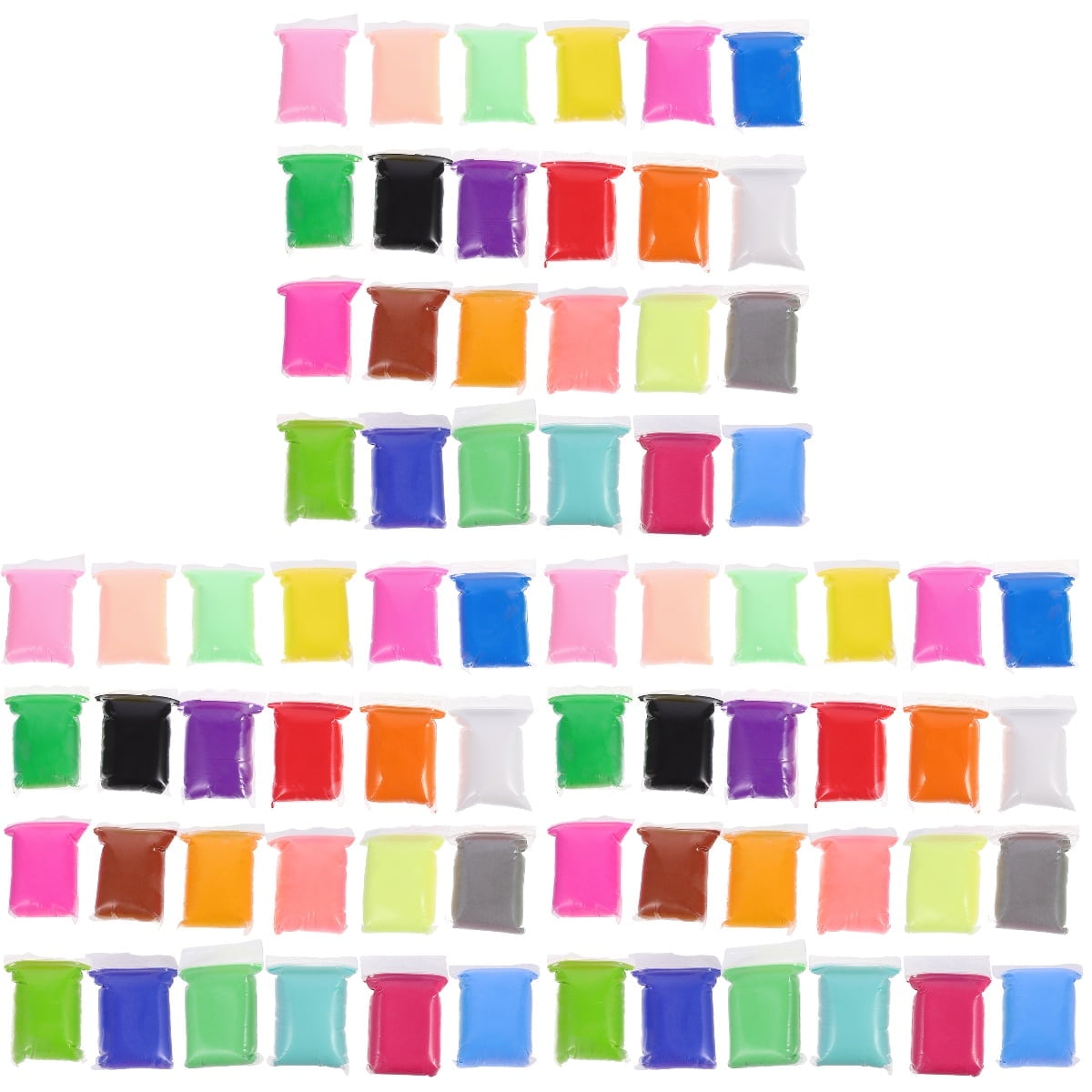 72 paquetes de arcilla de colores para modelar, arcillas brillantes ...