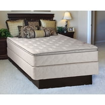 DS USA Natural Trophy Medium Plush PillowTop (Eurotop) Mattress & Box ...