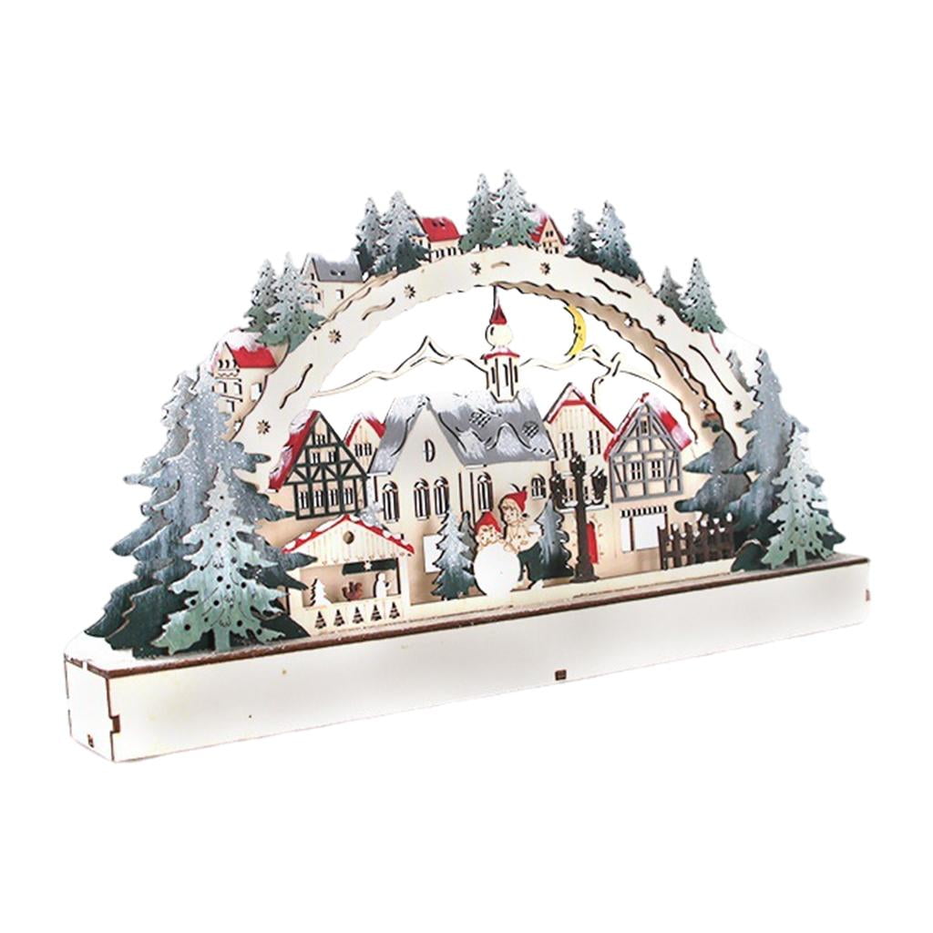 Click here for Magideal Christmas Winter Landscape Village Houses... prices