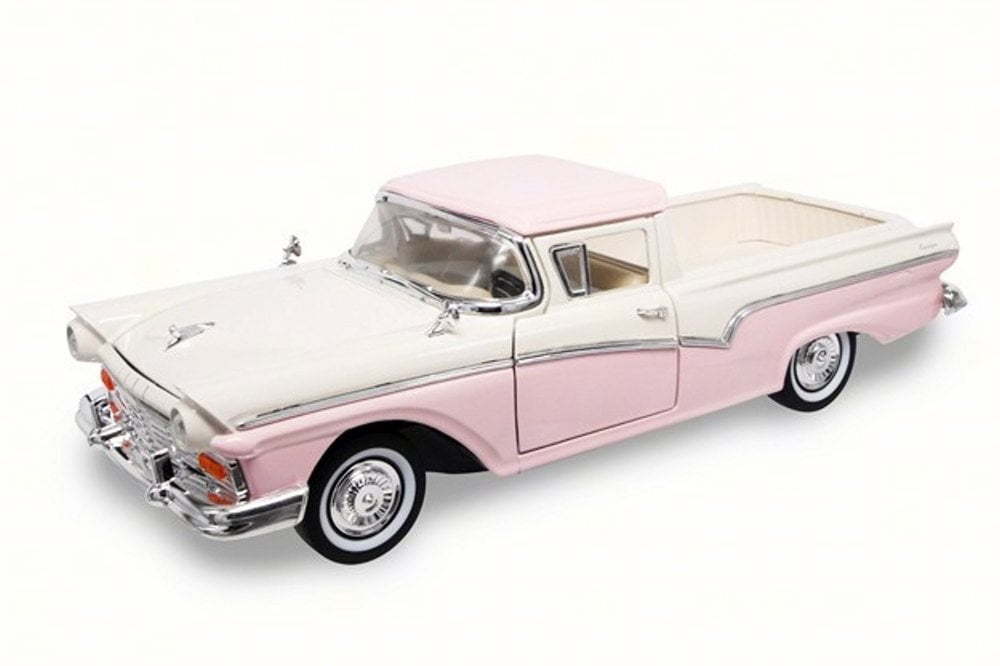 1957 Ford Ranchero, Pink/White - Lucky 92208 - 1/18 Scale Diecast Model ...