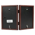 755946D Espresso Wood 4x6 Hinged Double Picture Frame - Walmart.com