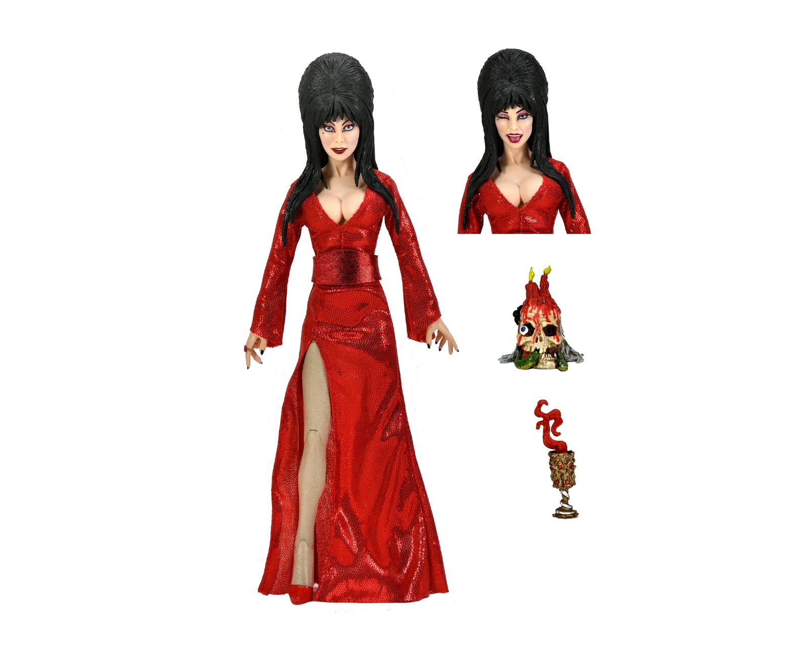 Figura Neca Elvira Vestida de 8 Pulgadas - Rojo susto y Boo NECA NA ...