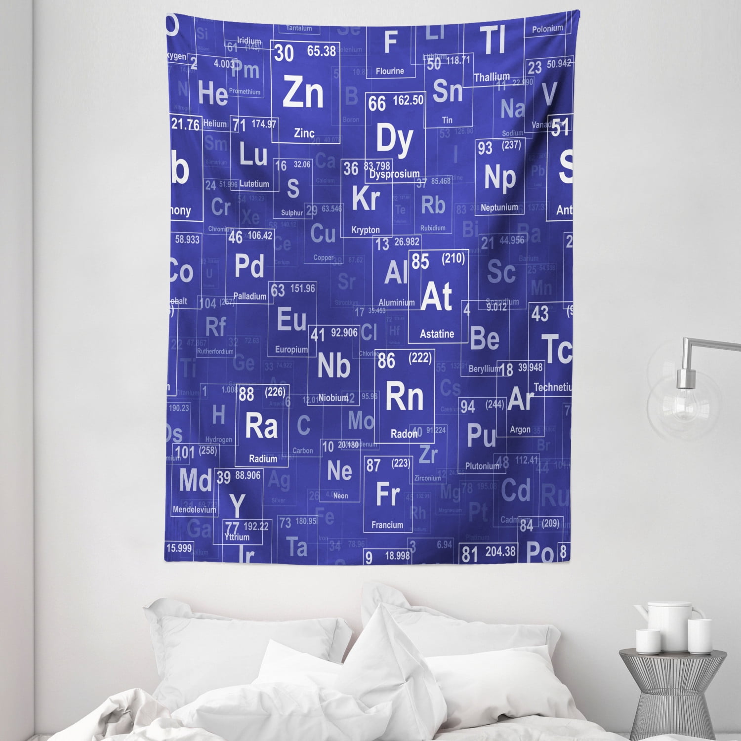 Periodic Table Tapestry, Chemistry Elements in Abstract Style Science ...