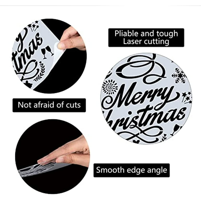 Merry Christmas Word Stencil