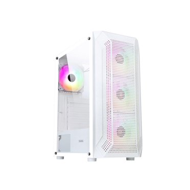 DIYPC Dragon-R-4LED Black USB3.0 Steel /Tempered Glass ATX Mid Tower ...