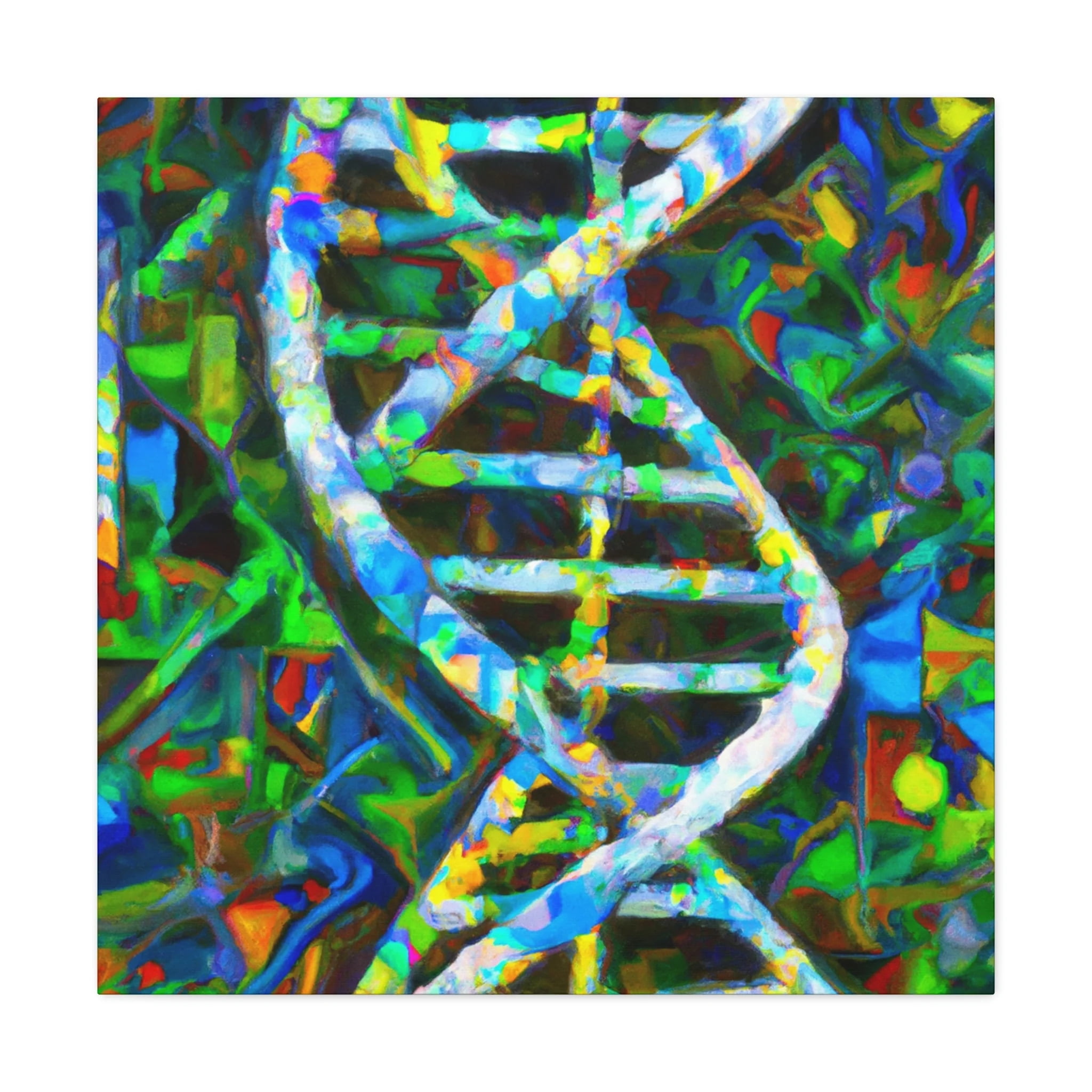 Chromosomal Color Harmony - Canvas - Walmart.com