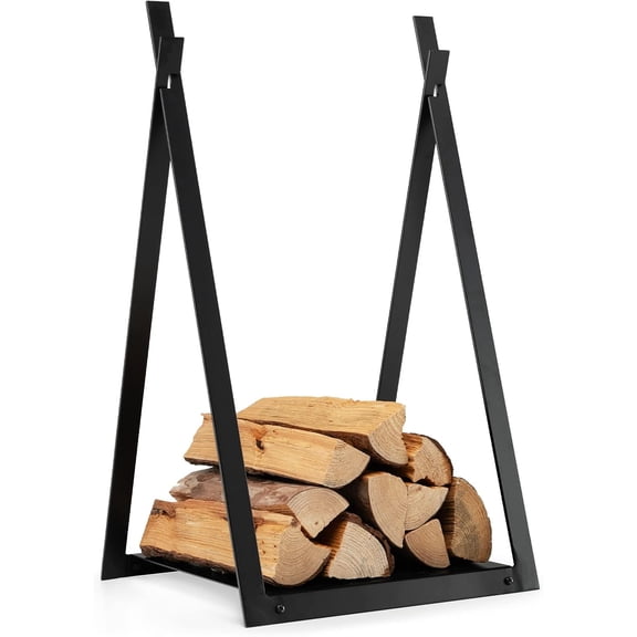Outdoor Indoor Firewood Rack Holder, iMounTEK 4ft Heavy Duty Fire Logs ...