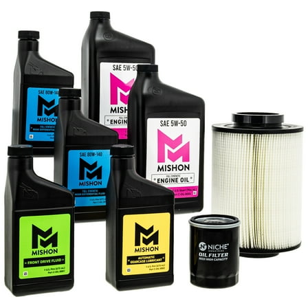 Mishon Full Service Oil Change Kit for Polaris RZR 900 S 4 General 1000 ...