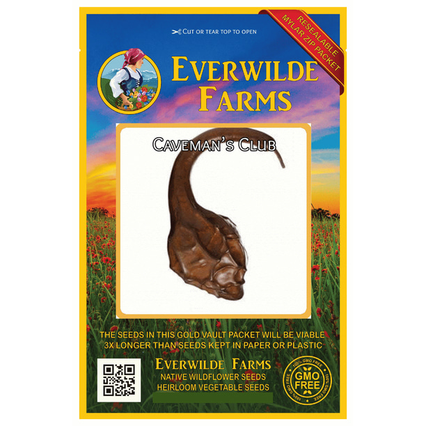 Everwilde Farms - 25 Caveman’s Club Gourd Seeds - Gold Vault Jumbo Bulk ...