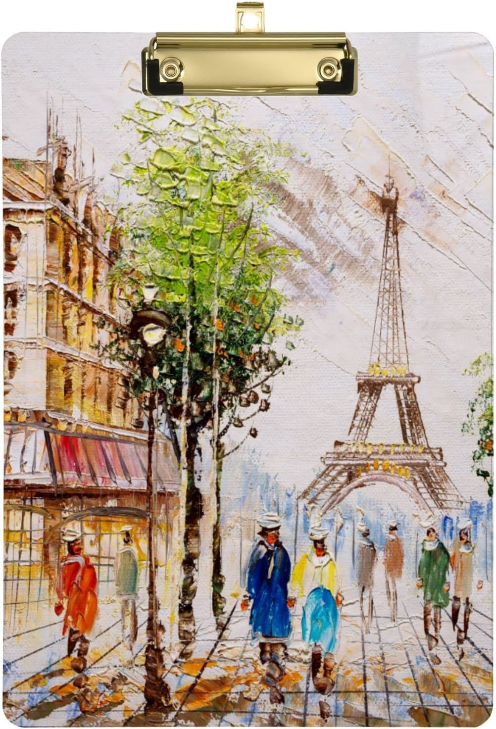 ZHANZZK Street View Paris Clipboard Hardboard Wood Nursing Clip Board ...