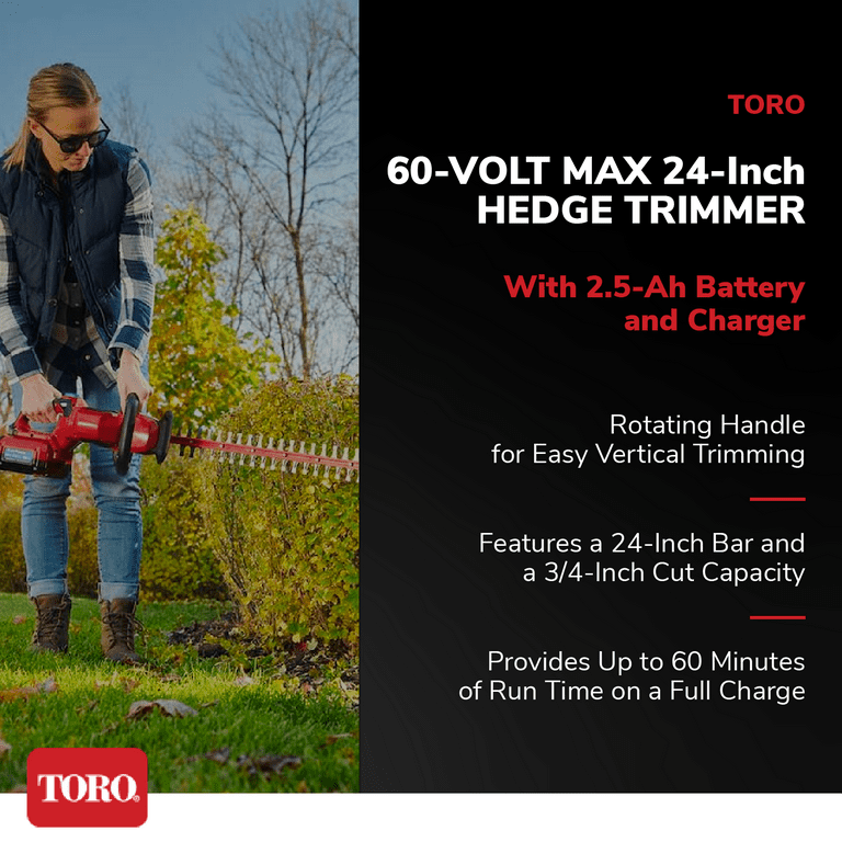24 inch cordless hedge trimmer store
