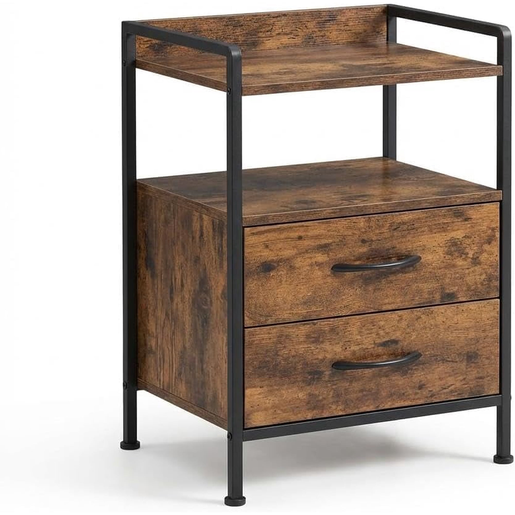 Click here for Yusazens Nightstand With 2 Fabric Drawers  3-Tier... prices