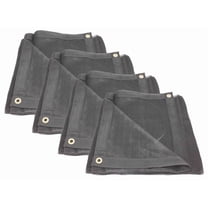 (2 Pack) 12'x26' Black 70% Shade Mesh Tarp for Outdoor w/ Grommets - 6 ...