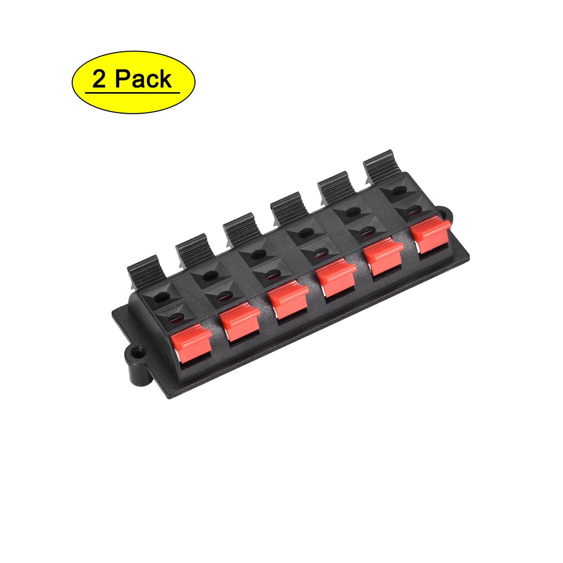 2 Row 12 Way Spring Speaker Terminal Clip Push Release Connector Audio ...