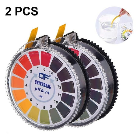 TESNN 2 Roll Ph Test Strips Alkaline Acid Indicator Meter Test Paper ...