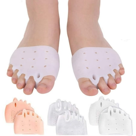 Gel Half Full Toe Caps Cover Protector （1Pair）- Breathable Ball of Foot ...