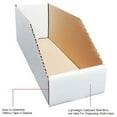 Global Industrial Open Top Corrugated Bin Box, 4"W x 12"D x 4-1/2"H, White, Lot of 50 - Walmart.com