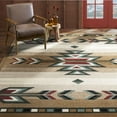 Premium Sagrada Southwestern Geometric Area Rug Beige/Green, 5'2"x7'4 ...
