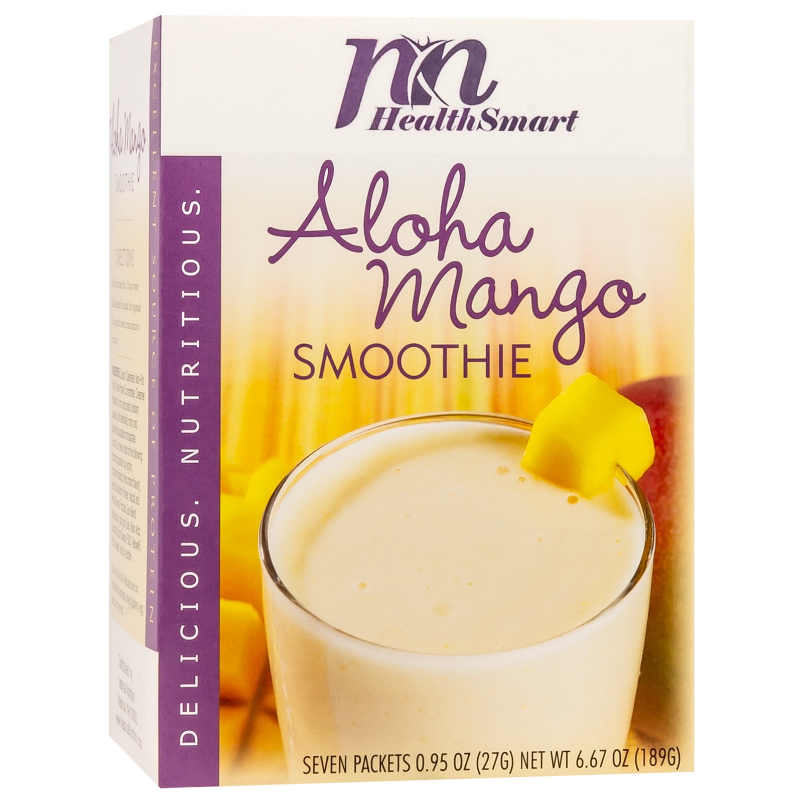 HealthSmart - High Protein Diet Fruit Smoothie - Aloha Mango- 7/Box ...