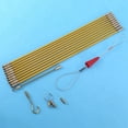 Cabling Rods Fish Tape 10.83FT Fiberglass Electrical Cable Threader ...