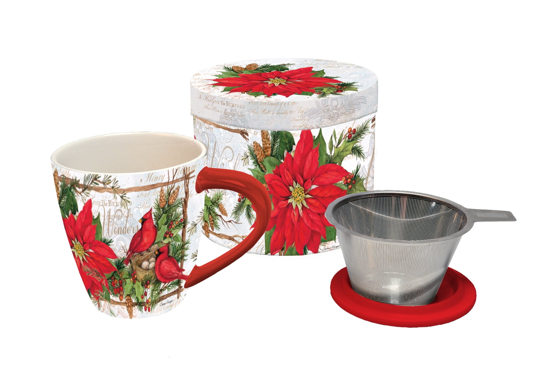TEA INFUSION MUG, CARDINAL CHRISTMAS - Walmart.com