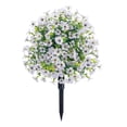 1PC Artificial Flowers with Ground Spikes, 17" Outdoor Faux Flowers for ...