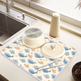 Dish Drying Mat for Kitchen Counter 18x24 Whale Absorbent Coffee Bar ...