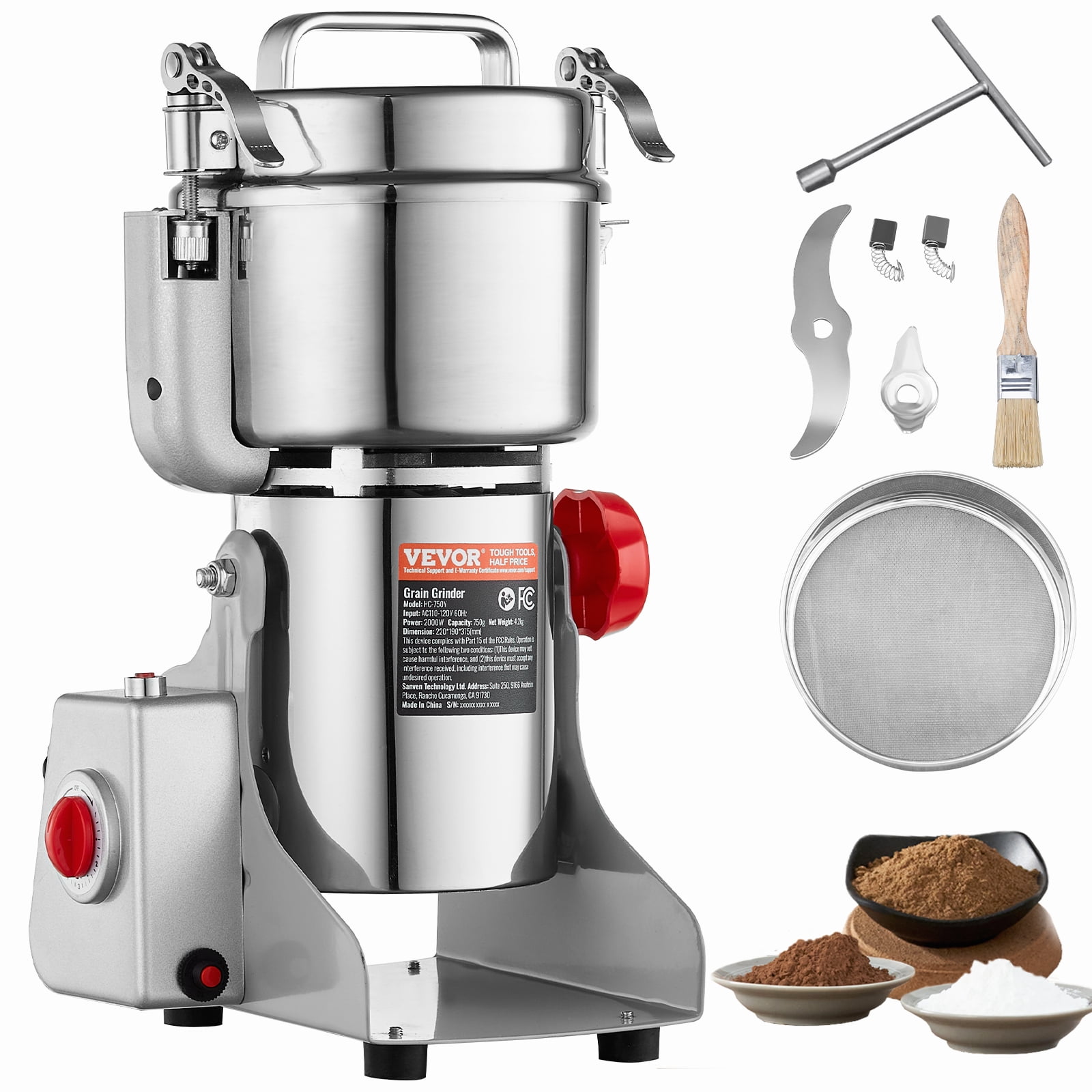 Click here for Vevor 750g Commercial Spice Grinder Electric Grain... prices