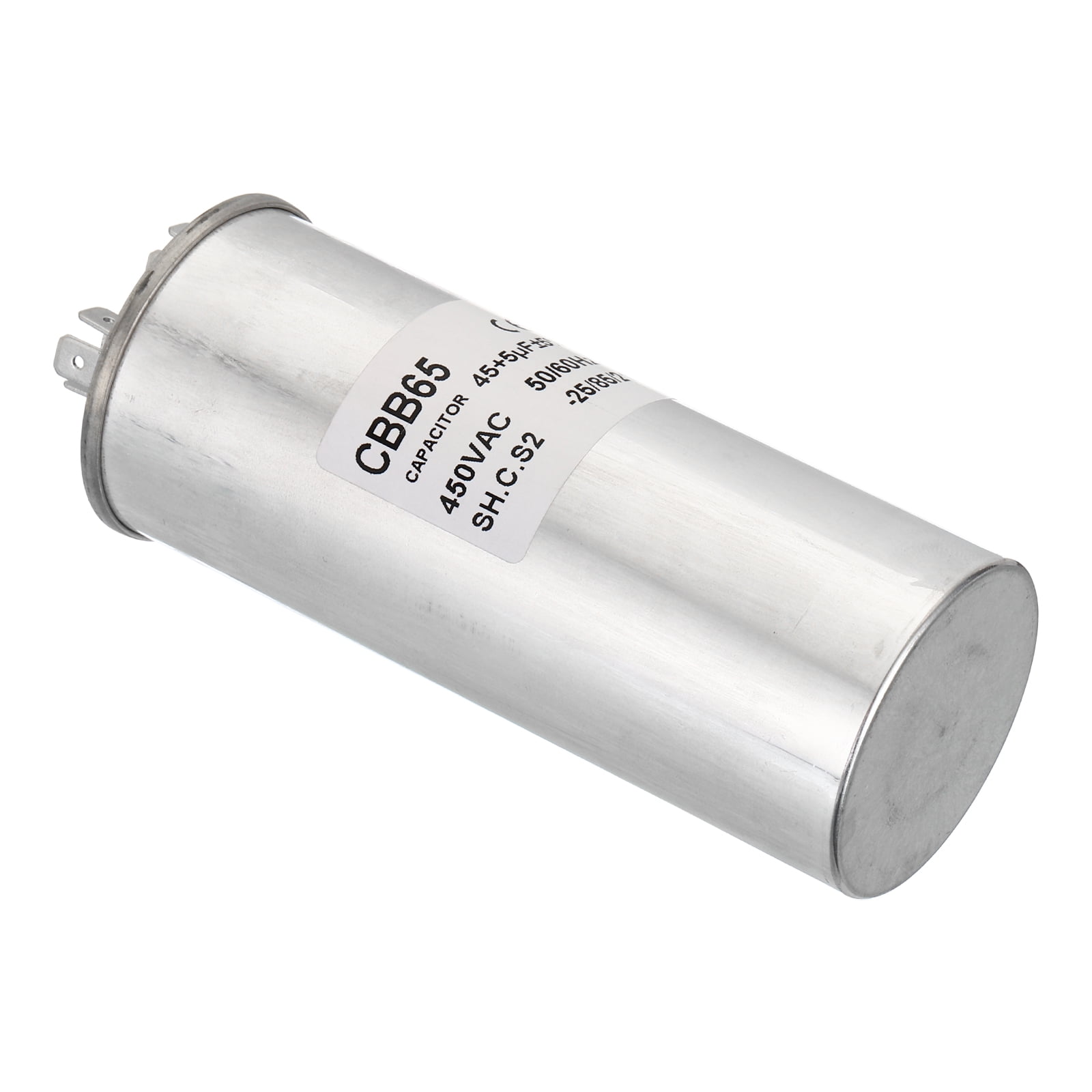 Uxcell CBB65 45+5uF Run Capacitor,45+5mfd 1Pcs AC 450V Aluminum Case with 3 Terminal - Walmart.com