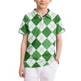 Boys Back to School Polo Shirt Short Sleeve Button Down Collared Shirts ...