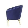 Barrel Accent Club Chair, Glam Velvet High Back Upholstered Armchair ...