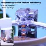 Mini Fish Tank with Filter and Light, Small Fish Tank, 6Pcs Tall ...