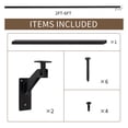 4 FT Matte Black Handrails Kit for Indoor Outdoor Stairs，Modern ...