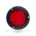Agiufgs 4 in 16 LED Round Tail Light, Super Bright Stop Turn Tail ...