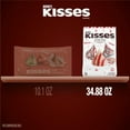 HERSHEY'S KISSES Candy Cane MMF7 Flavored, Christmas Candy Bulk Bag, 34 ...