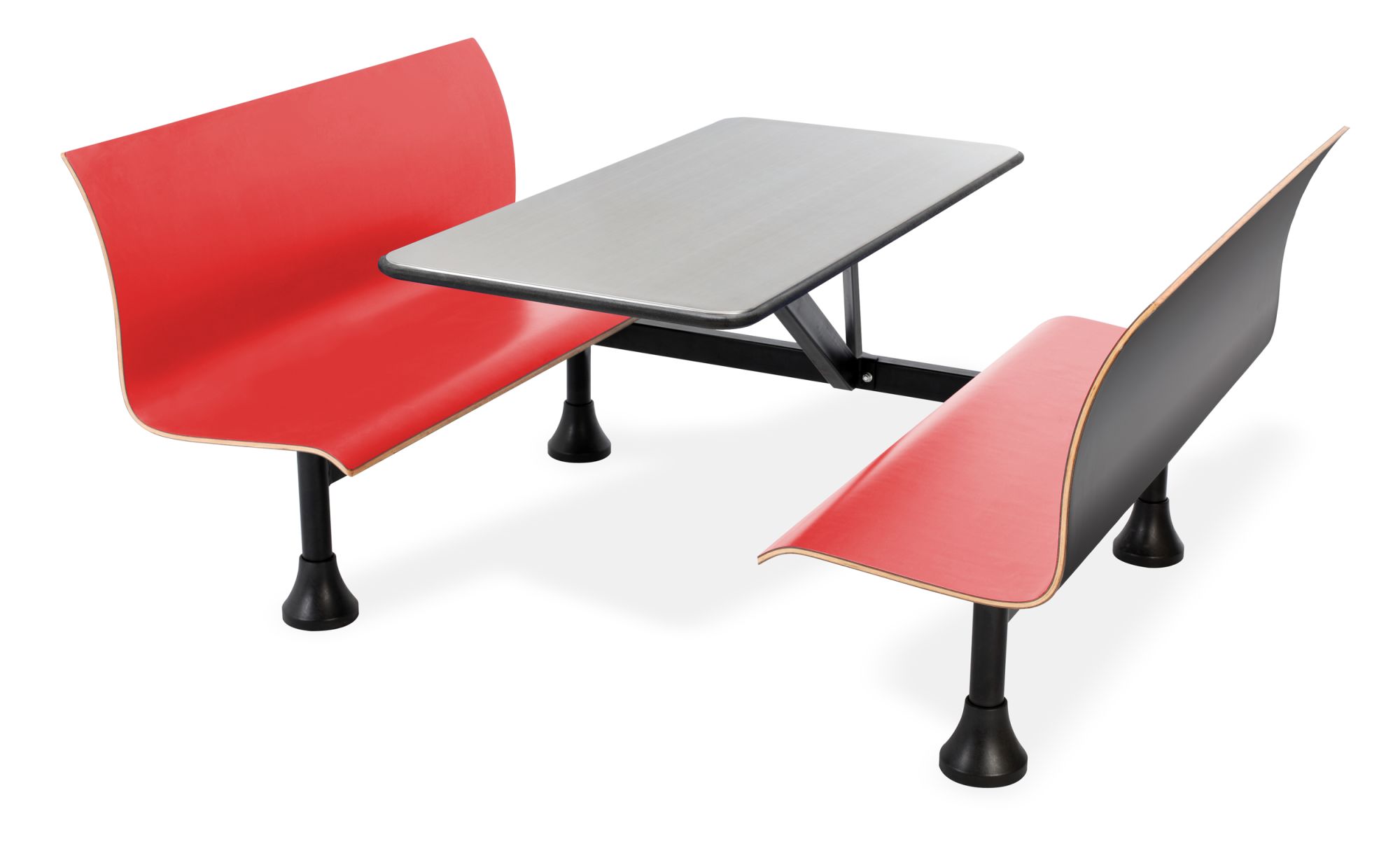 OFM Model 1007W Retro Bench Table with End Support, 30" Stainless Steel ...