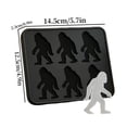 2025 New Ice Mold, 6 Cavity Ice Tray Sasquatch Shape Silicone Ice Cube ...