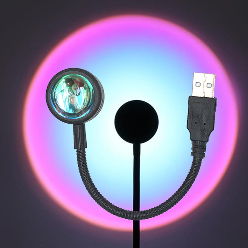 5v 1w Led Sunset Lamp Projector Portable Colorful Flexible Adjustable ...