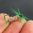 Opolski 96Pcs Artificial Bait Dry Lures Hooks Fly Fishing Flies Feather ...
