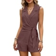Axiiglly Two Piece Sets for Women Dressy V Neck Tie Front Slim Fit ...