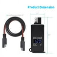 SAE to USB Adapter with Voltmeter Motorcycle Quick Disconnect Plug with ...