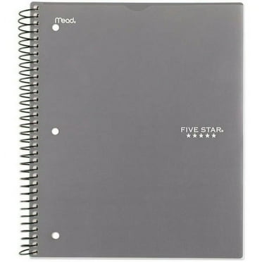 Spiral Notebook 5 Subject College Ruled Feature Rich Coral - Five Star ...