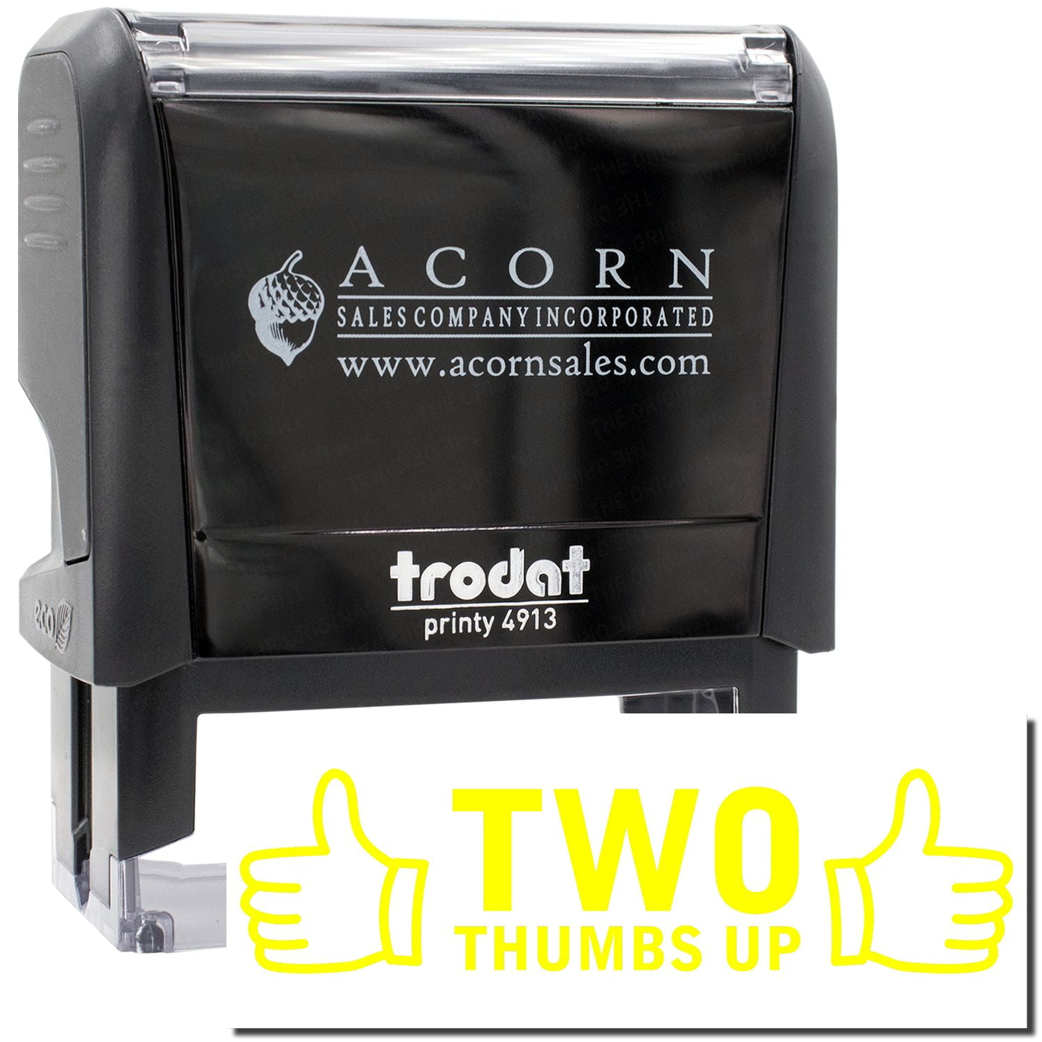 Large Self-Inking Two Thumbs Up with Thumb Icon Stamp, Trodat Printy ...