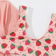 Tyuong Girls Swimsuits 3 Piece Strawberry Print Bathing Suits Cute