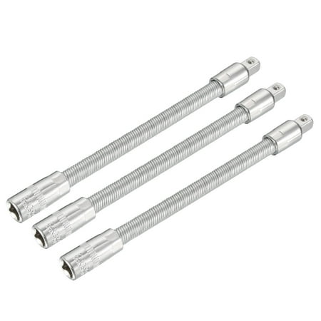 3PCS 1/4" Drive Flexible Ratchet Socket Adapter Extension Bar - Walmart.com