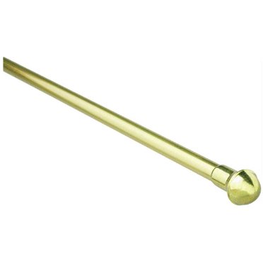 Small Cafe Curtain Rod Adjustable 12" to 16" Set of 2 Gold Plated ...