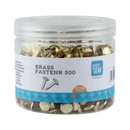 Metal Paper Fasteners 50/Pkg-Hearts - Silver - Walmart.com