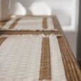Boho Placemats Set Of 4 12x18 Inch Cotton Burlap And Kitchen Woven ...