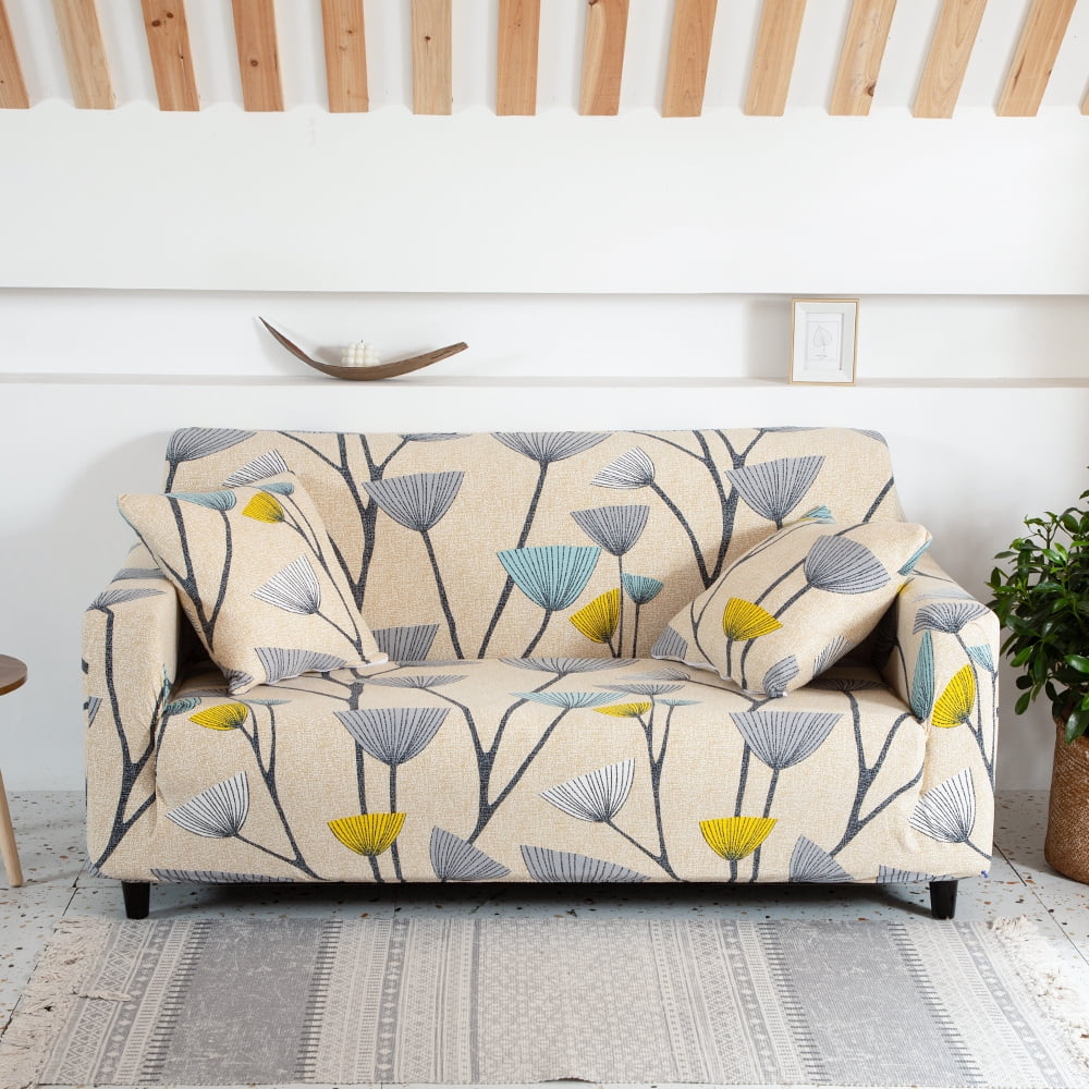 Stretch Sofa Cover, Printed Pattern 1/2/3/4 Seater Spandex Couch Cover ...