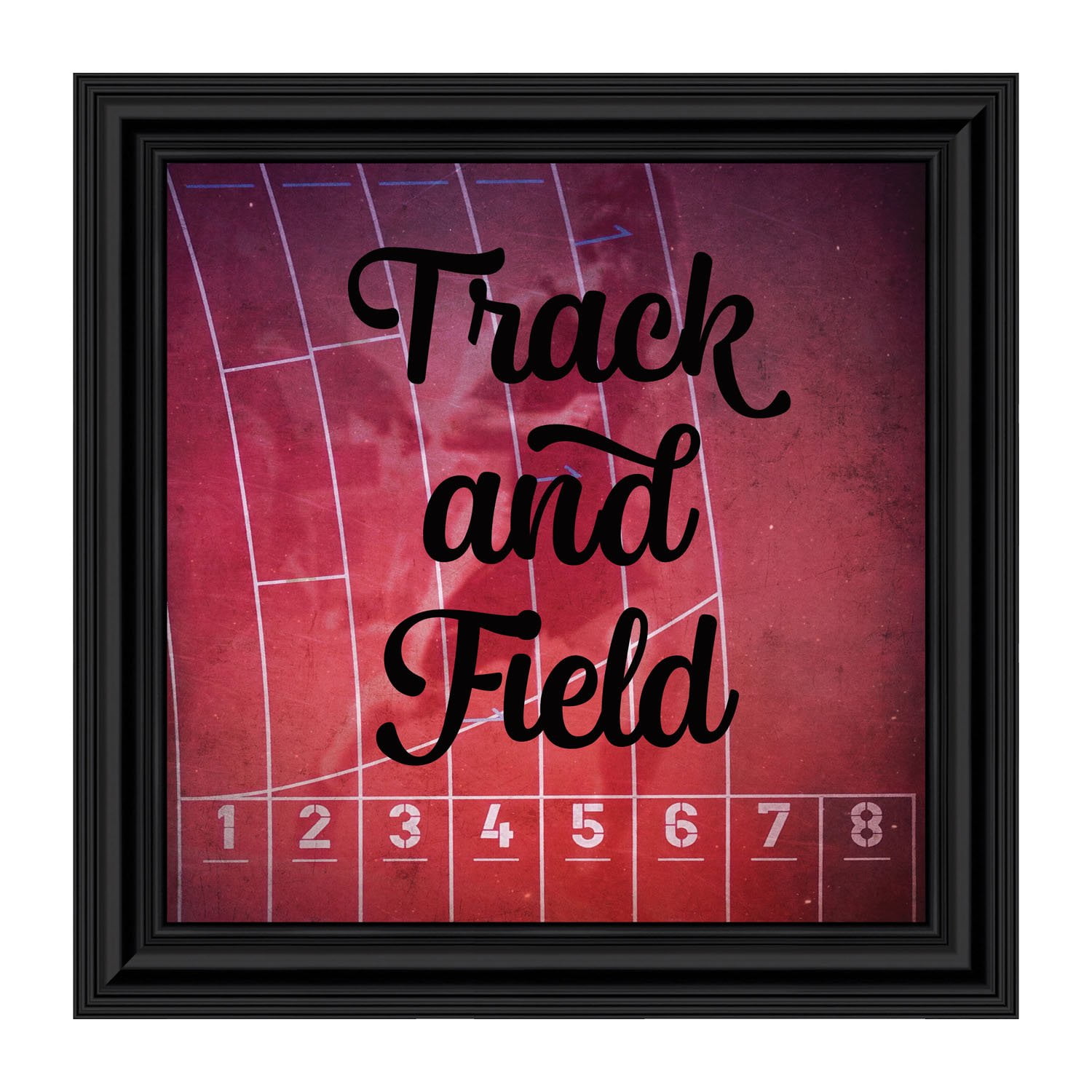 Track and Field, Runners Wall Art, Coach or Athlete Picture Frame ...